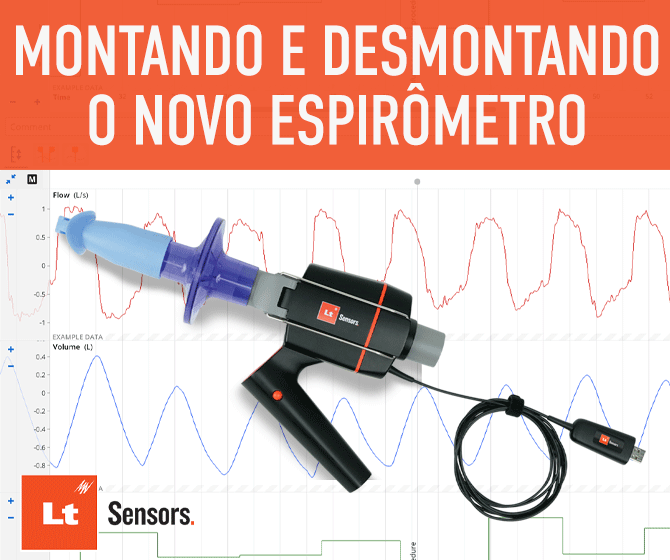 Sensor Lt: Espirômetro | Montando e desmontando | ADInstruments